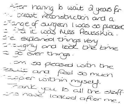 Patient Feedback | North Bristol Private Hospital